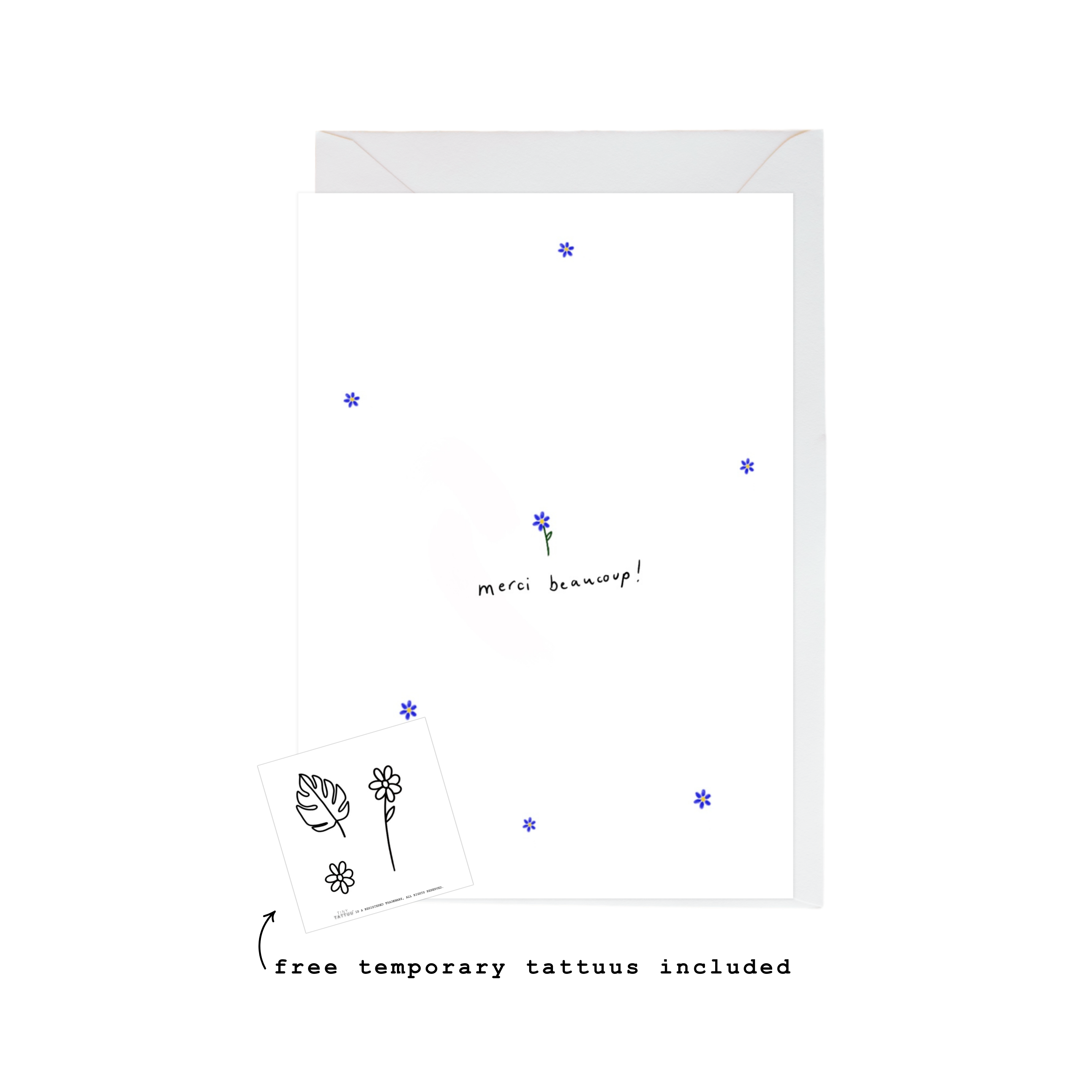 merci beaucoup! card – Tiny Tattuu